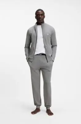 BOSS Stretch-cotton Loungewear Set With Logo Print