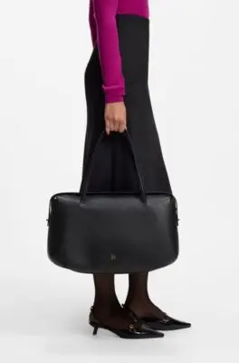 Hugo Faux-leather Tote Bag With Stacked Logo