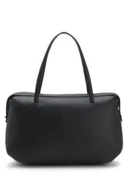 Hugo Faux-leather Tote Bag With Stacked Logo
