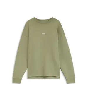 Hugo Logo-print Sweatshirt In Cotton Terry - Beige