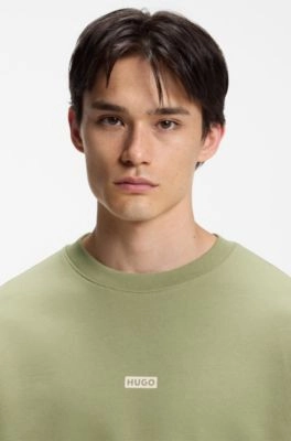 Hugo Logo-print Sweatshirt In Cotton Terry