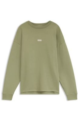 Hugo Logo-print Sweatshirt In Cotton Terry