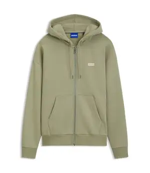 Hugo Logo-print Hoodie In Cotton Terry