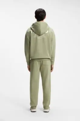 Hugo Logo-print Hoodie In Cotton Terry