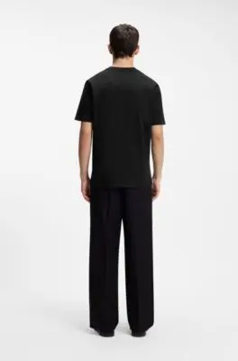 Hugo Cotton-jersey T-shirt With Printed Artwork