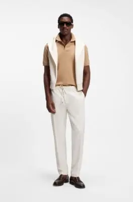 BOSS Modern-fit Pants In Stretch Twill
