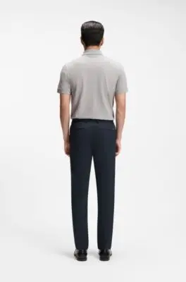 BOSS Modern-fit Pants In Stretch Twill