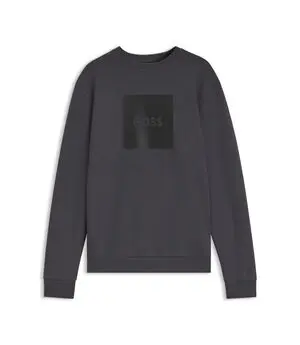 BOSS Stretch-cotton Crewneck Sweatshirt