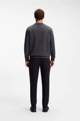 BOSS Stretch-cotton Crewneck Sweatshirt