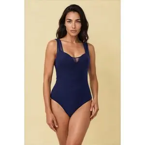 GEZZINA Heartshape One-piece Swimsuit - Blue