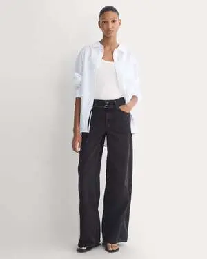 Everlane Lightweight Wide Leg Jeans - Black