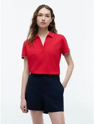 Tommy Hilfiger Open Placket Tipped Polo Shirt