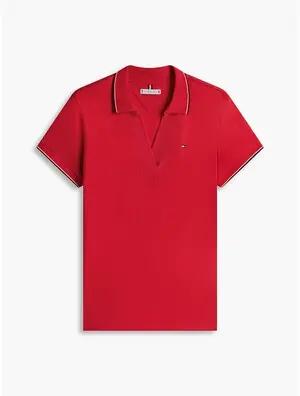 Tommy Hilfiger Open Placket Tipped Polo Shirt