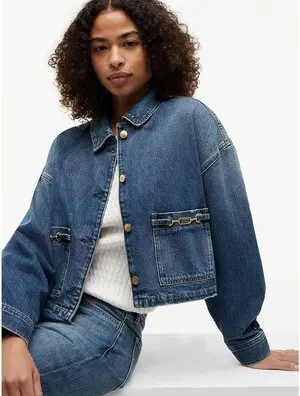 Tommy Hilfiger Cropped Denim Jacket