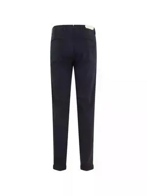 BRIGLIA 1949 Straight-leg Turn-up Trousers - Blue