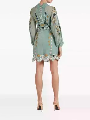 TEMPERLEY LONDON Embroidered Scalloped-edge Mini Dress