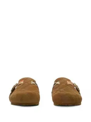 Burberry Check-pattern Buckle-fastening Slipper