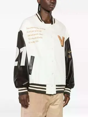 VICOLO Patch Detail Varsity Jacket