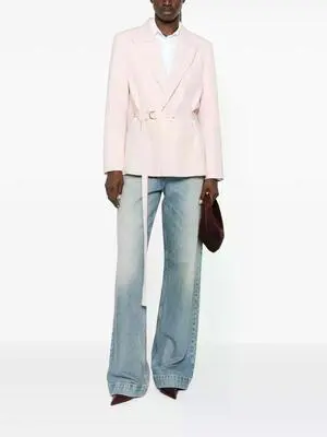 VICOLO Belted Peak-lapel Blazer