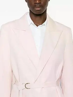 VICOLO Belted Peak-lapel Blazer