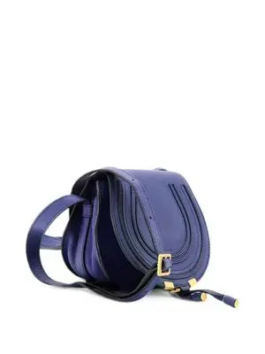 Chloé Marcie Leather Small Crossbody Bag - Blue