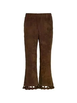 Cap D'antibes Morgane Tassel-trim Trousers - Brown
