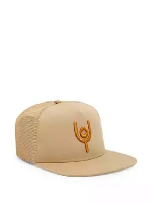 NOW YOU LIVE Embroidered Logo Trucker Cap - Neutrals