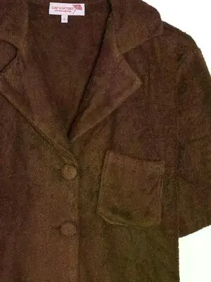 Cap D'antibes Cap D'Antibes Terry-Cloth Tassel Trim Shirt Brown