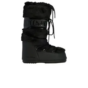 Moon Boot Icon Faux-fur Boots - Black