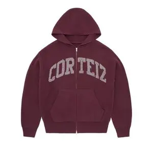 CORTEIZ 3m College Knit Zip Hoodie