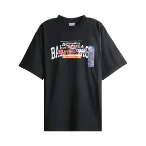Balenciaga Medium Fit T-shirt - Black