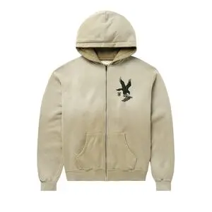 ONE OF THESE DAYS Where Eagles Dare Zip Hoodie 'sand - Tan