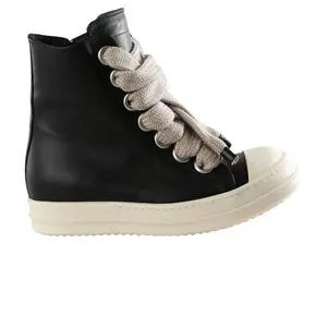 Rick Owens Wmns Jumbolace Sneaker Milk - Black