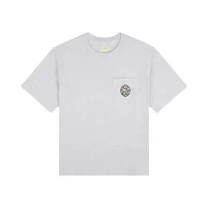 Aimé Leon Dore Botanical Crest Pocket Tee 'silver Mix - Grey