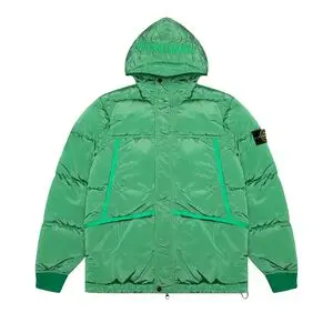 Stone Island Real Down Jacket - Green