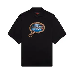 PLEASURES Submission Boxy Polo - Black