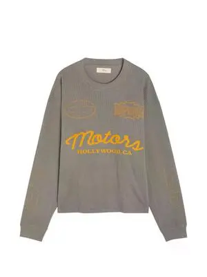 CHERRY LA Logo Print Mesh Long Sleeve T-shirt