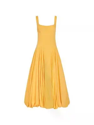 Simkhai Pleated Bubble-hem Dress