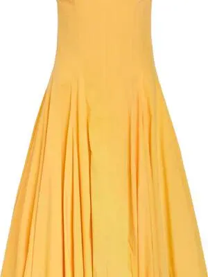 Simkhai Pleated Bubble-hem Dress