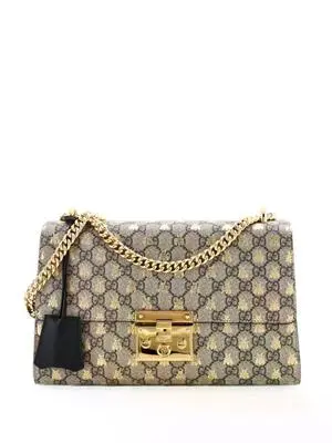 Gucci Padlock Gg Coated Canvas Medium Shoulder Bag