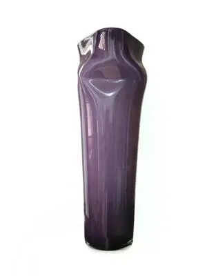 ENZO DE GASPERI Cylindrical-shaped Sculpted Vase - Purple