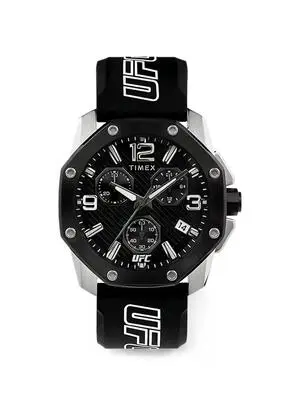 TIMEX Ufc Icon Chronograph 45mm Watch - Black