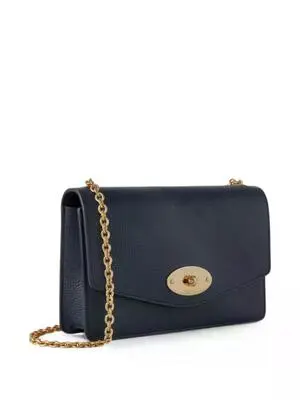 Mulberry Mini Darley Grainy Leather Cross Body Bag - Blue