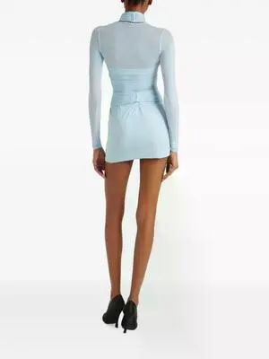 Wardrobe.NYC Ruched Mini Skirt