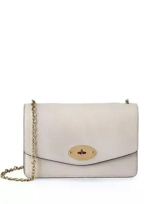 Mulberry Mini Darley Grained-leather Cross Body Bag - White