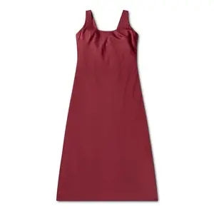 ESCALE Burgundy Ring-back Maxi Dress - Red