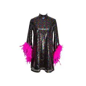 JENNAFER GRACE Time Warp Sequin Mod Mini