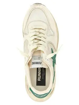 GOLDEN GOOSE Running Sole Sneakers With Star Detail - Green