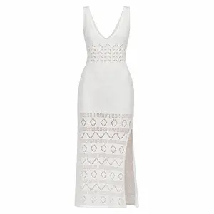 CHIARELLA Neutrals Ocean Twist Chic Dress – Ecru - White