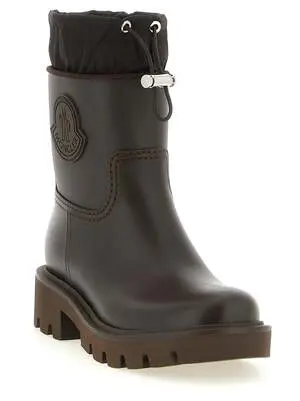 Moncler Kickstream Ankle Rain Boots - Brown
